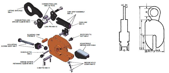 Renfroe Non-Marring Locking Clamp - TorqHoist