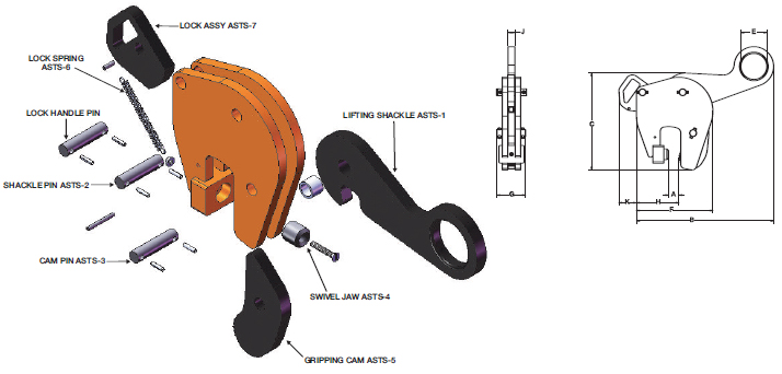 Renfroe AST-S Locking Clamp