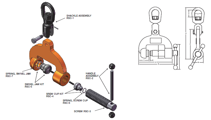 Renfroe Model RSC Locking Type Clamp